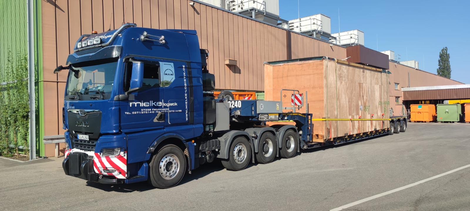 Schwertransport von Nord nach Süd - Mielke Logistik